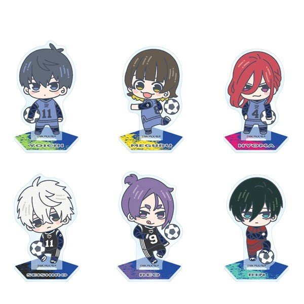 Mini Standee printed with BLUE LOCK Isagi Rin Reo ver BALL HOLDER ...