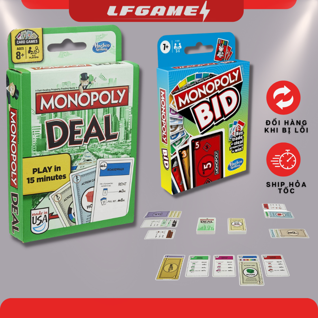 [Premium Version] monopoly Deal Pack Billionaire Deck board Game monopoly Cards Game English ...