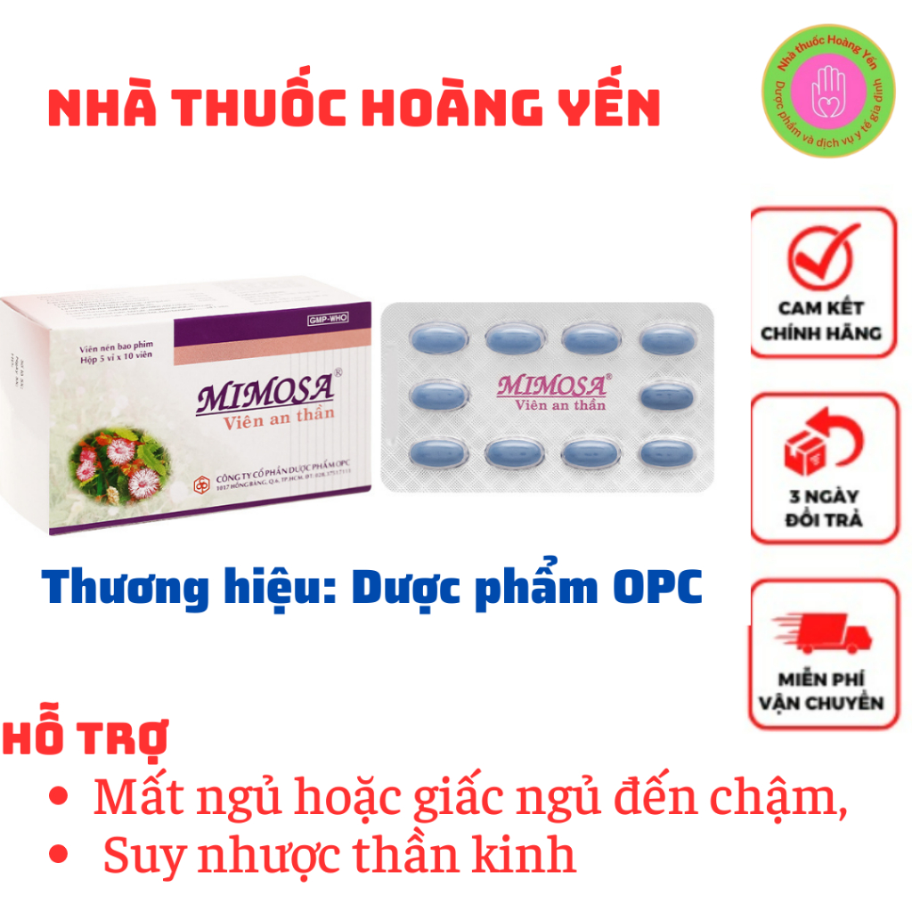 Mimosa Herbal Sedative Tablets (Box of 50 capsules) genuine | Shopee ...