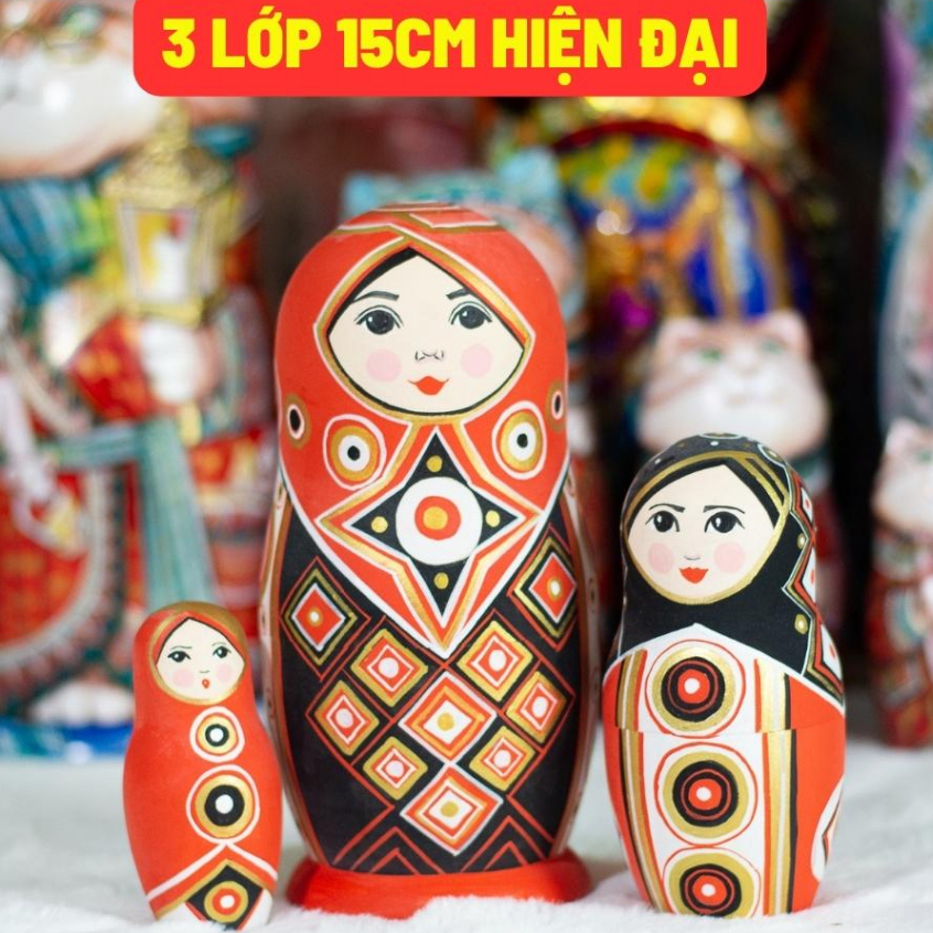 (Extremely Cute) MATRYOSHKA Russian Doll Sets 3 Layers Of Beautiful Russian Souvenirs For Babies ...
