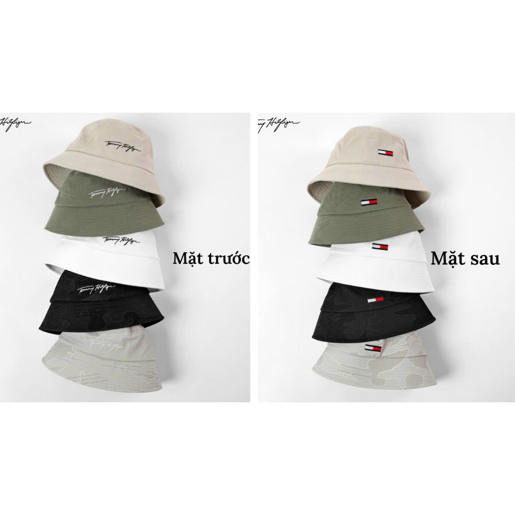 Bucket Hats with duckweed rim TOMMY multi-color high quality velvet ...