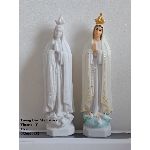 Statue of Our Lady of Fatima Dynasty 17cm, Italian brand, cream color ...