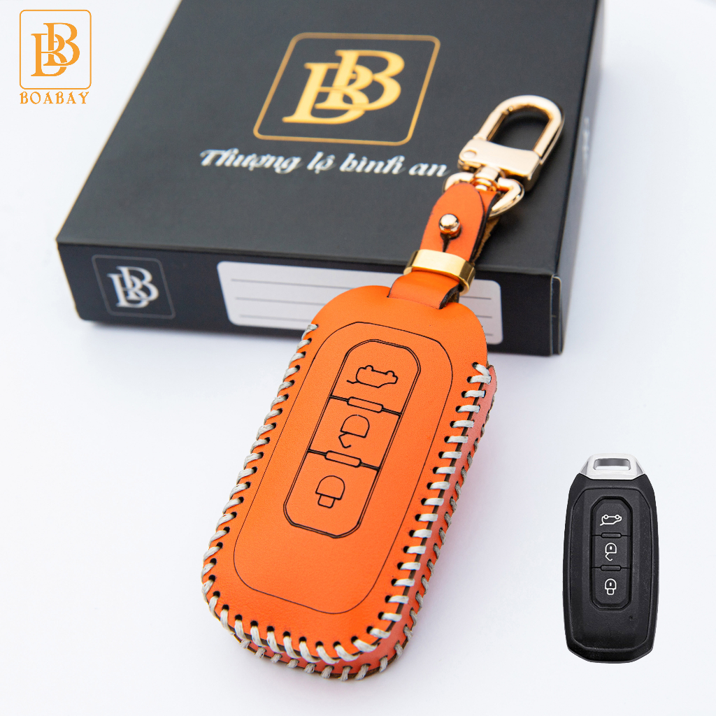 Ford Territory 2022- 2024 Leather Car Key Case, 100% Genuine Leather ...