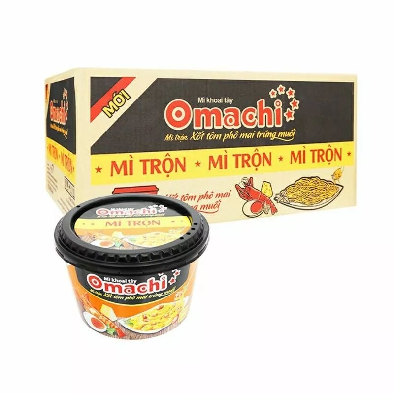 Box of 12 bowls of Omachi noodles with spaghetti sauce/salted egg ...