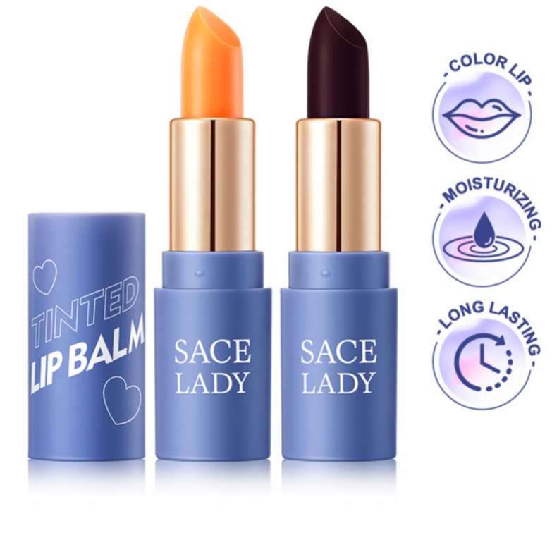 Sace LADY lip balm changes color according to temperature 4g | Shopee ...
