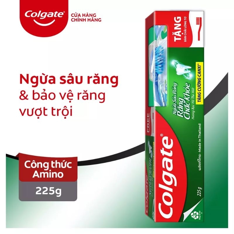 Colgate Mint Toothpaste With Brush (225g) | Shopee Malaysia