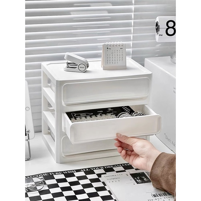 3-tier, 4-tier plastic desk shelves for storing school supplies ...