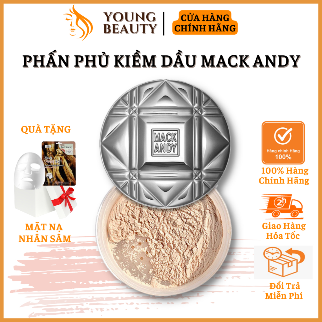 Mack ANDY oil control powder - Concealer, skin brightening ...