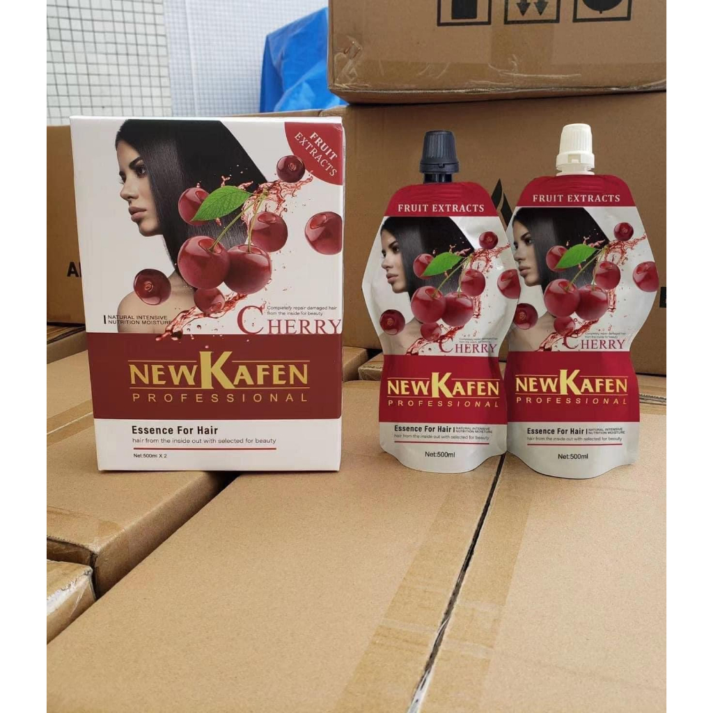 Black dye Brown dye New Kafen Cherry Collagen 500ml x2 does not stick ...