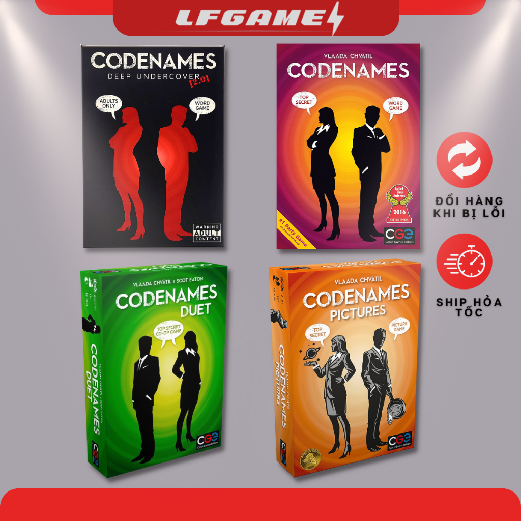 [Premium Version] Codenames Boardgame Game Set - Codenames Picture ...
