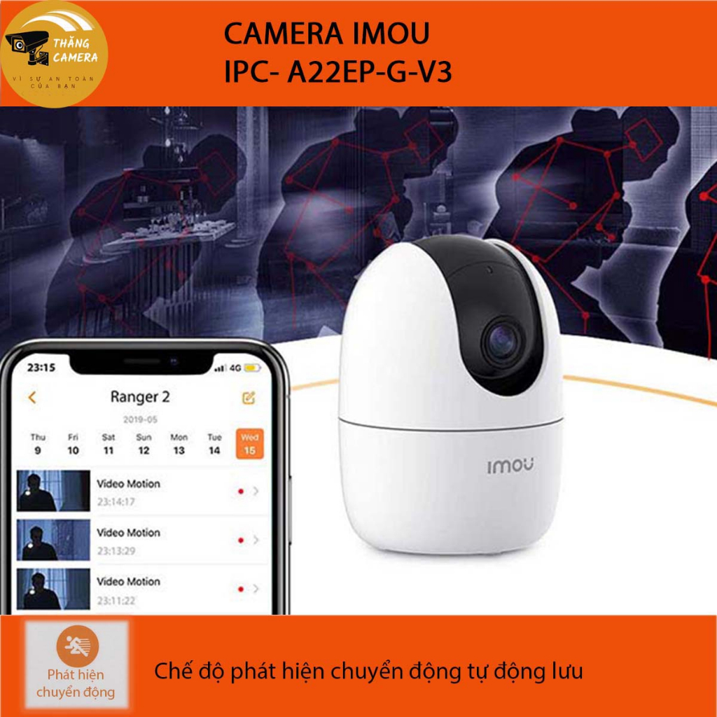 Cmaera Imou A22EP-G-V3 rotates 360 degrees, 2-way conversation | Shopee ...