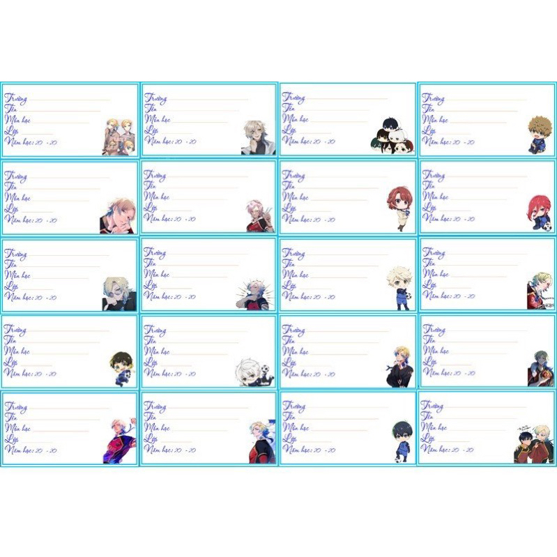 Blue Lock stickers 40 peel-and-stick decal labels / Blue Lock Michael ...