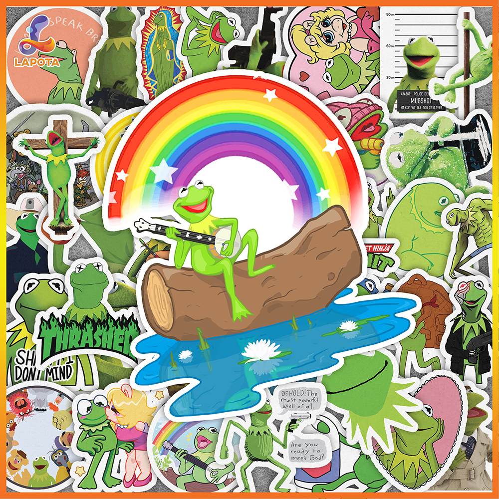 Set of 50 waterproof Kermit Stickers, Kermit The Frog Stickers, cute ...