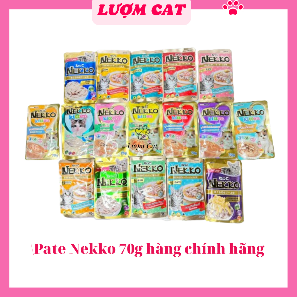 Genuine Nekko pate 70g pack of premium pate for cats | Shopee Malaysia