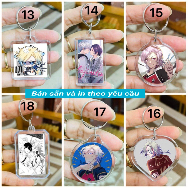 Blue Lock Michael Kaiser mica keychain with clear border/Blue Lock ...