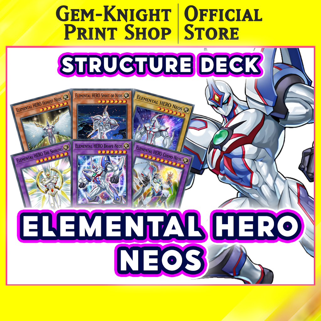 [Printed Cards] Yugioh Deck - Elemental HERO Neos - Structure Deck | Shopee Malaysia