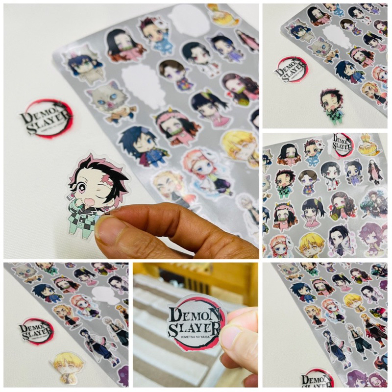 Sticker kimetsu no yaiba 20-60 Different Photos / Sticker anime kimetsu ...