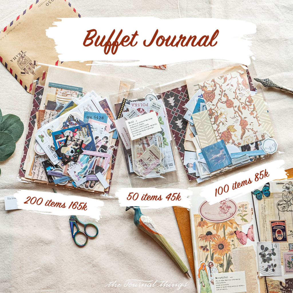 Buffet Journal (Set of 50 Random Journal Decoration Items) | Shopee ...
