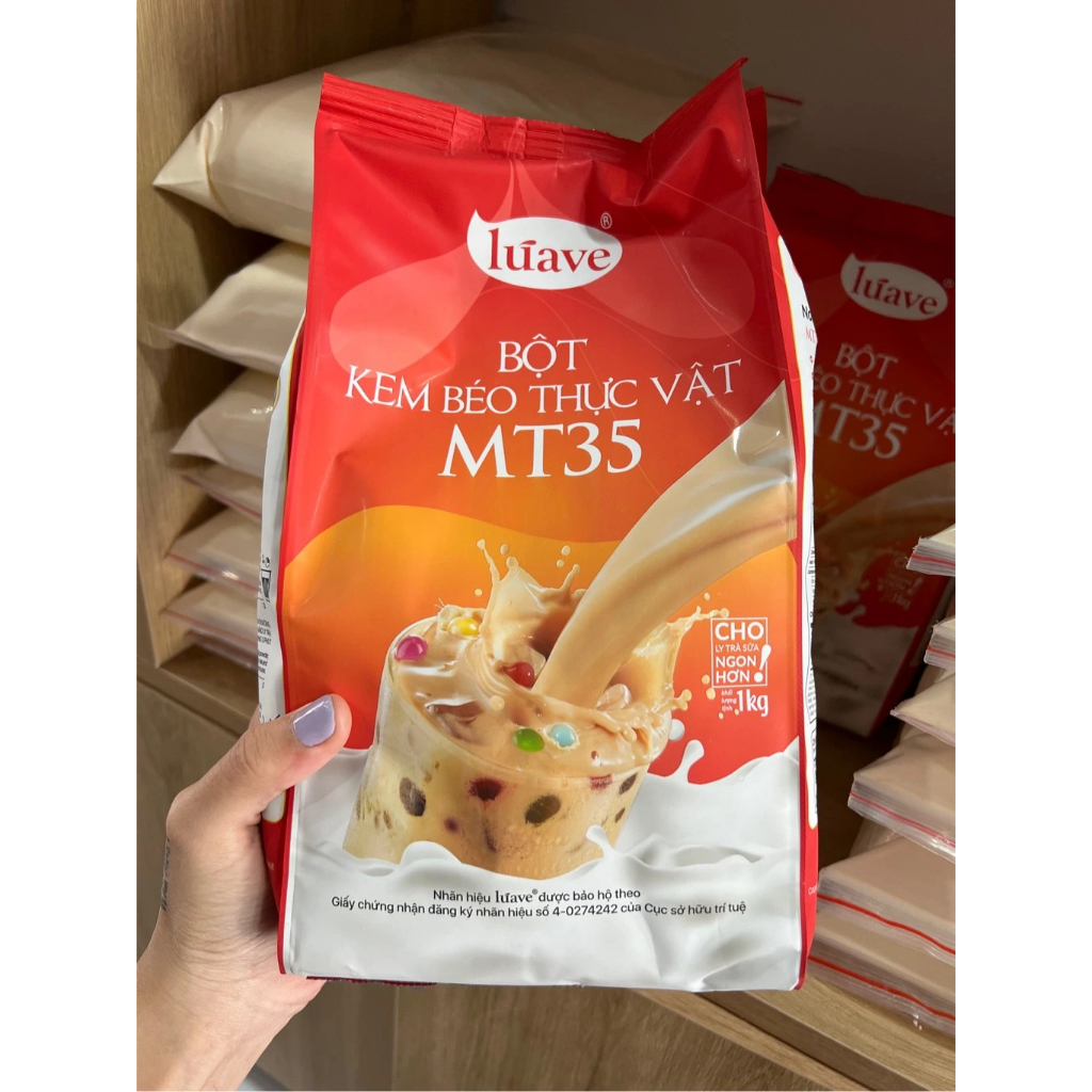Lúa Vegetable Fat Cream Powder MT35 1kg (Fat Cream Powder for Milk Tea ...