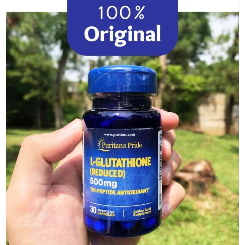Puritan's Pride L-glutathione Reduceddd whitening oral tablet 500mg 30 ...