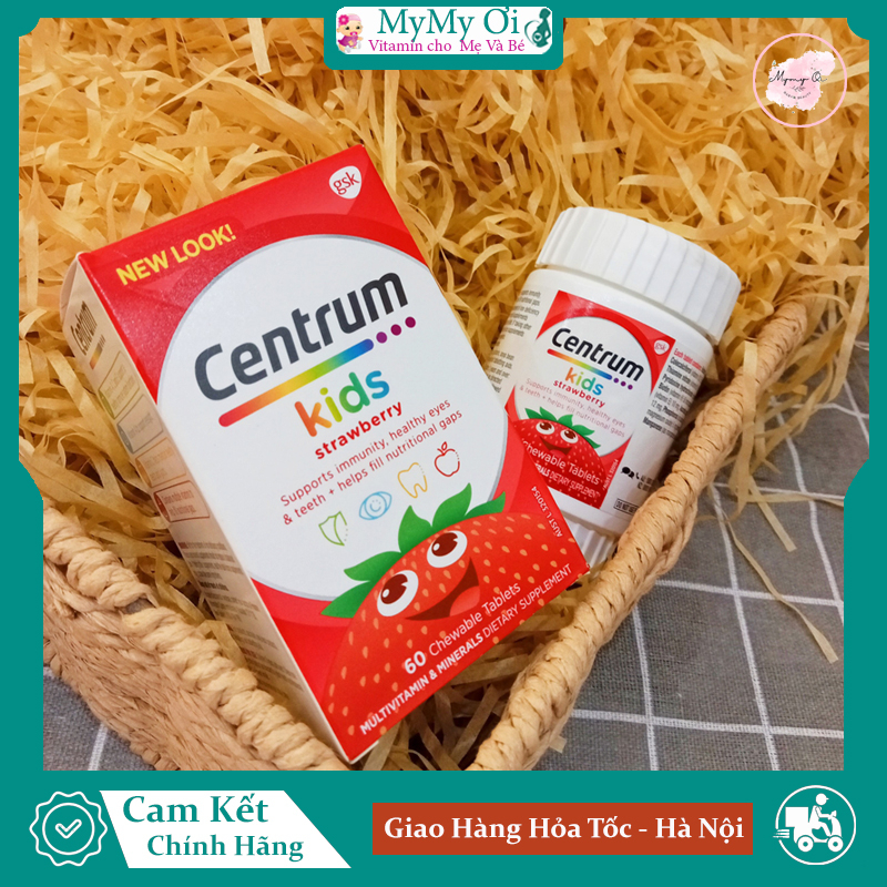 Centrum Kids Strawberry Multivitamin for Children 60 Tablets ...