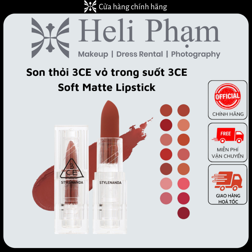 3ce Soft Matte Lipstick (Deep Under) 3.5g | Shopee Malaysia