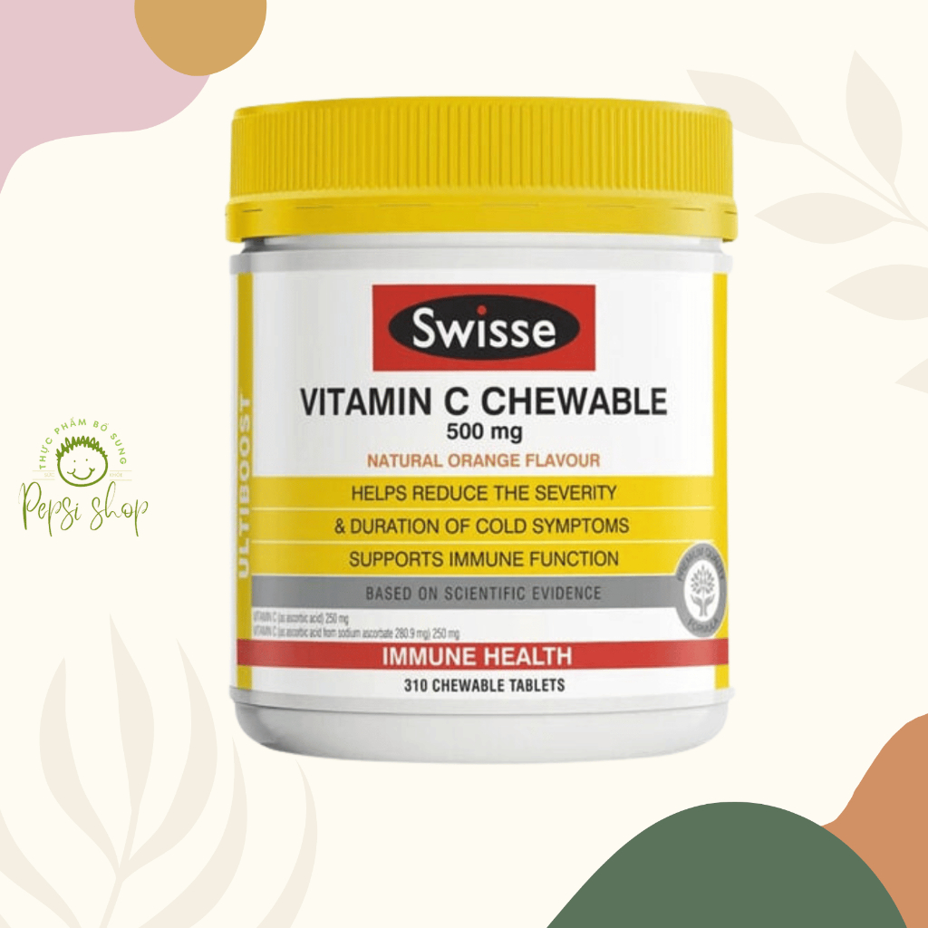 Swisse Vitamin C Chewable Tablets 500mg Chewable Tablets | Shopee Malaysia