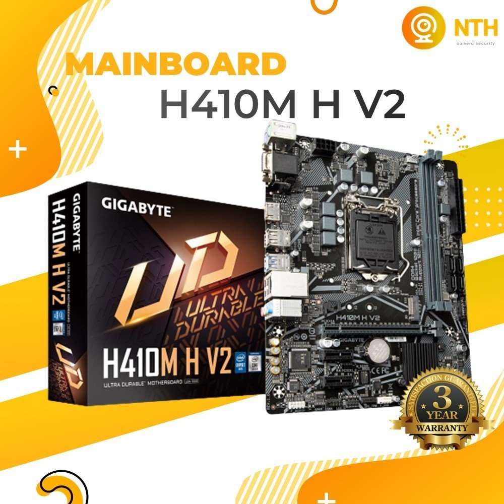 Mainboard H410M-H V2 Gigabyte, LGA1200 supports 10th generation intel ...