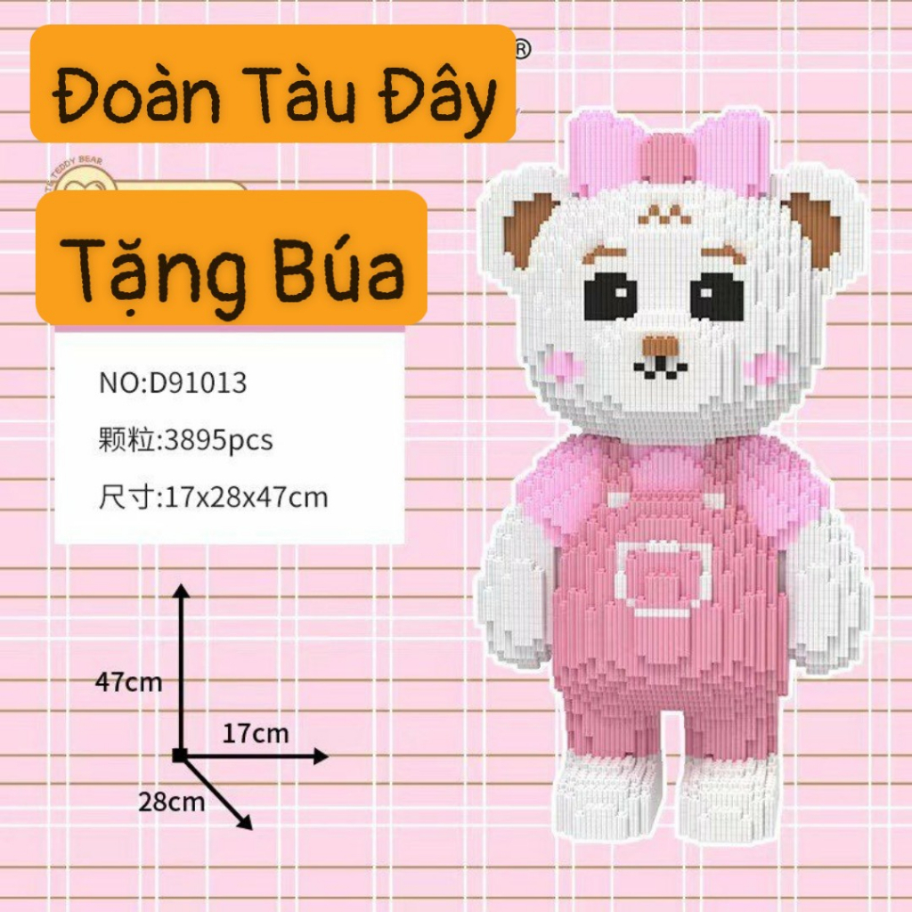 Teddy Beary. Large Size 47cm High-End, Hammer, teddy Bear Puzzle ...