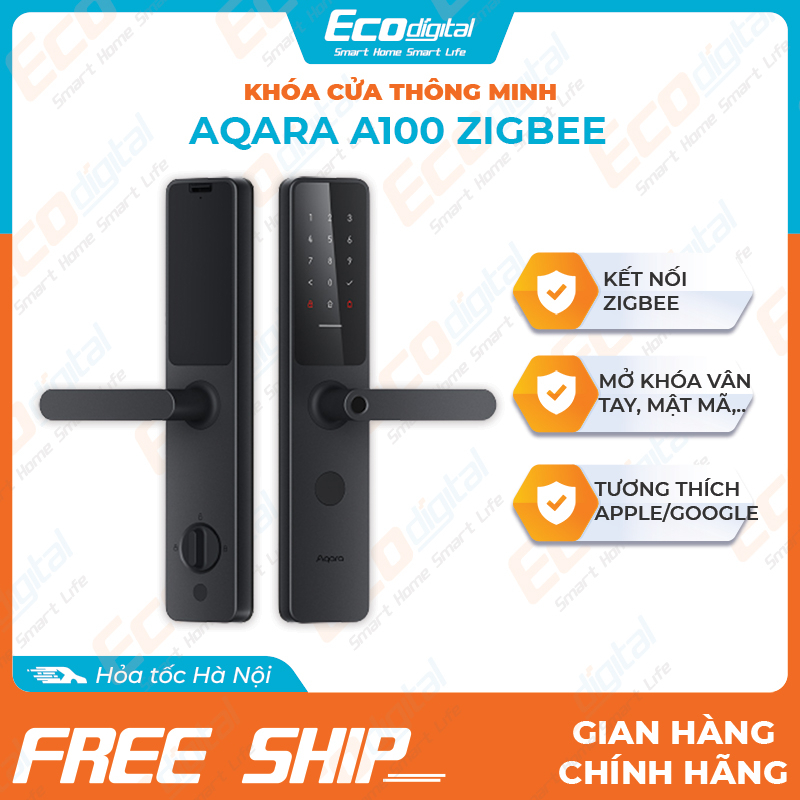 Aqara A100 Zigbee fingerprint unlock smart door lock international ...