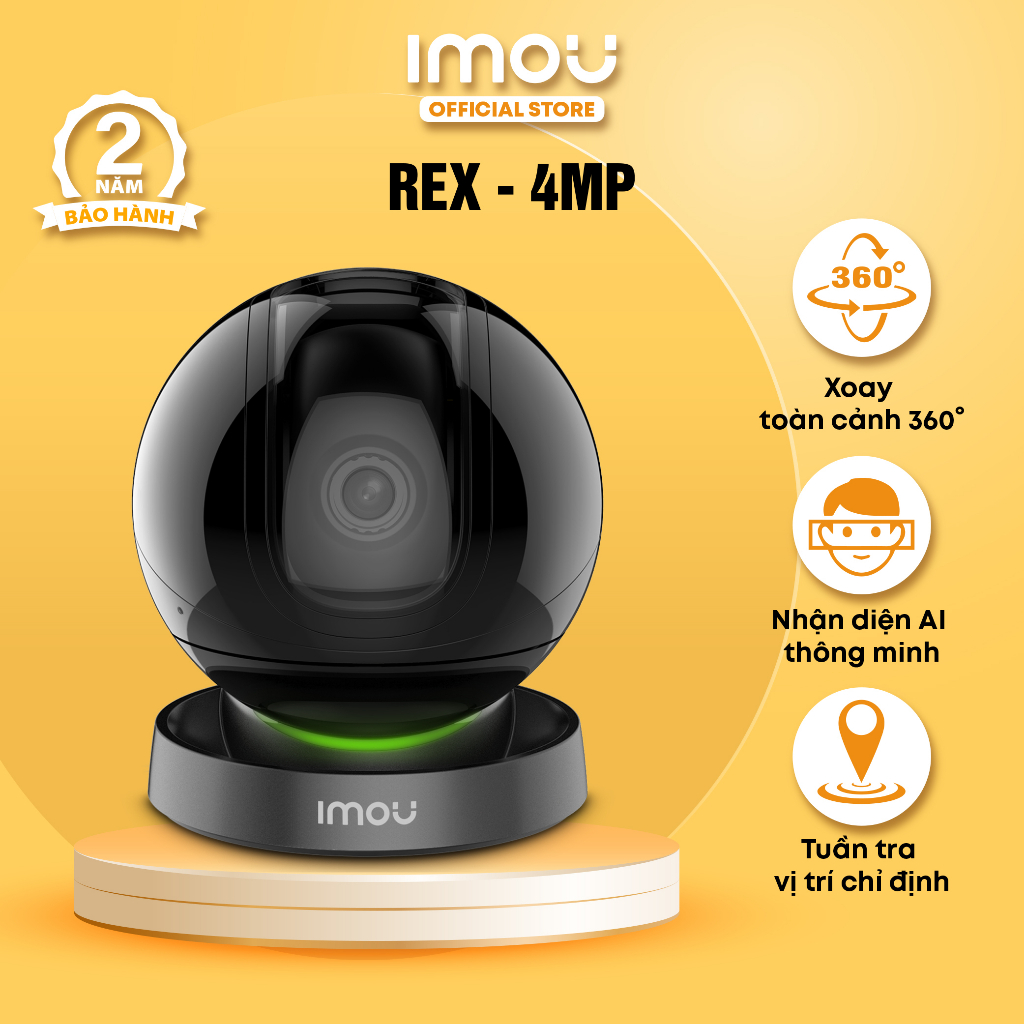 Imou Rex Indoor Wifi Camera (4MP) I IPC-A46 I Smart Tracking I 2-Way ...