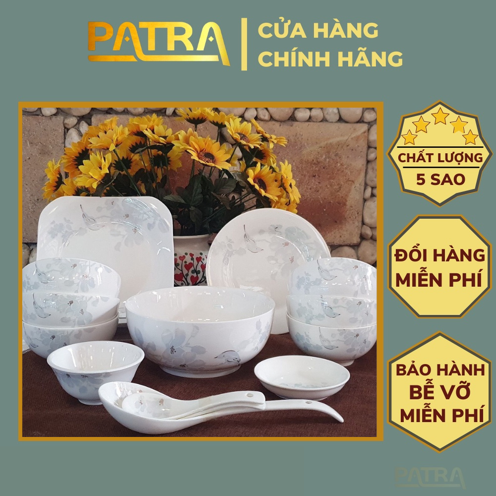 14-piece porcelain dinnerware set - High quality Bat Trang dinnerware ...