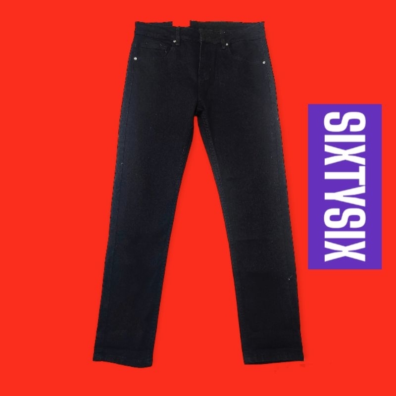 Sixty-six Denim Premium Men's Black Jeans. | Shopee Malaysia