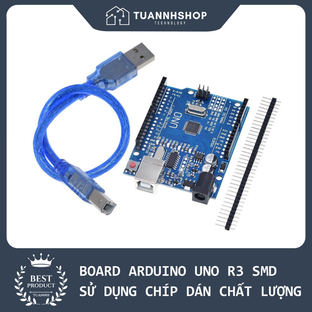 Board Arduino UNO R3 SMD Chip Sticker (USB Cable Included) | Shopee ...
