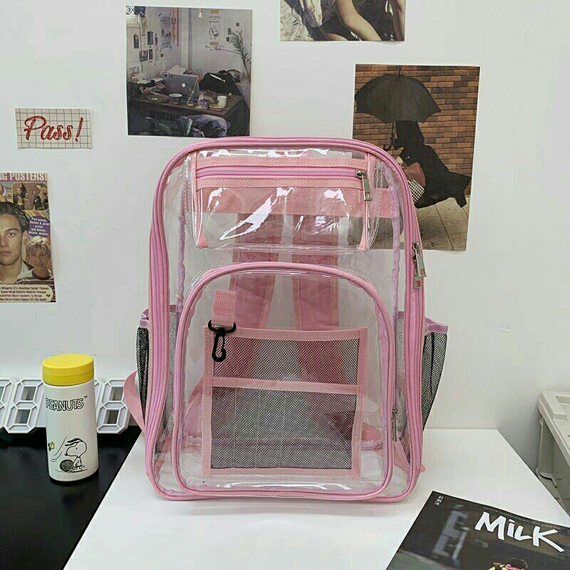Pvc transparent glass backpack two boxes 2023 mn17 | Shopee Malaysia