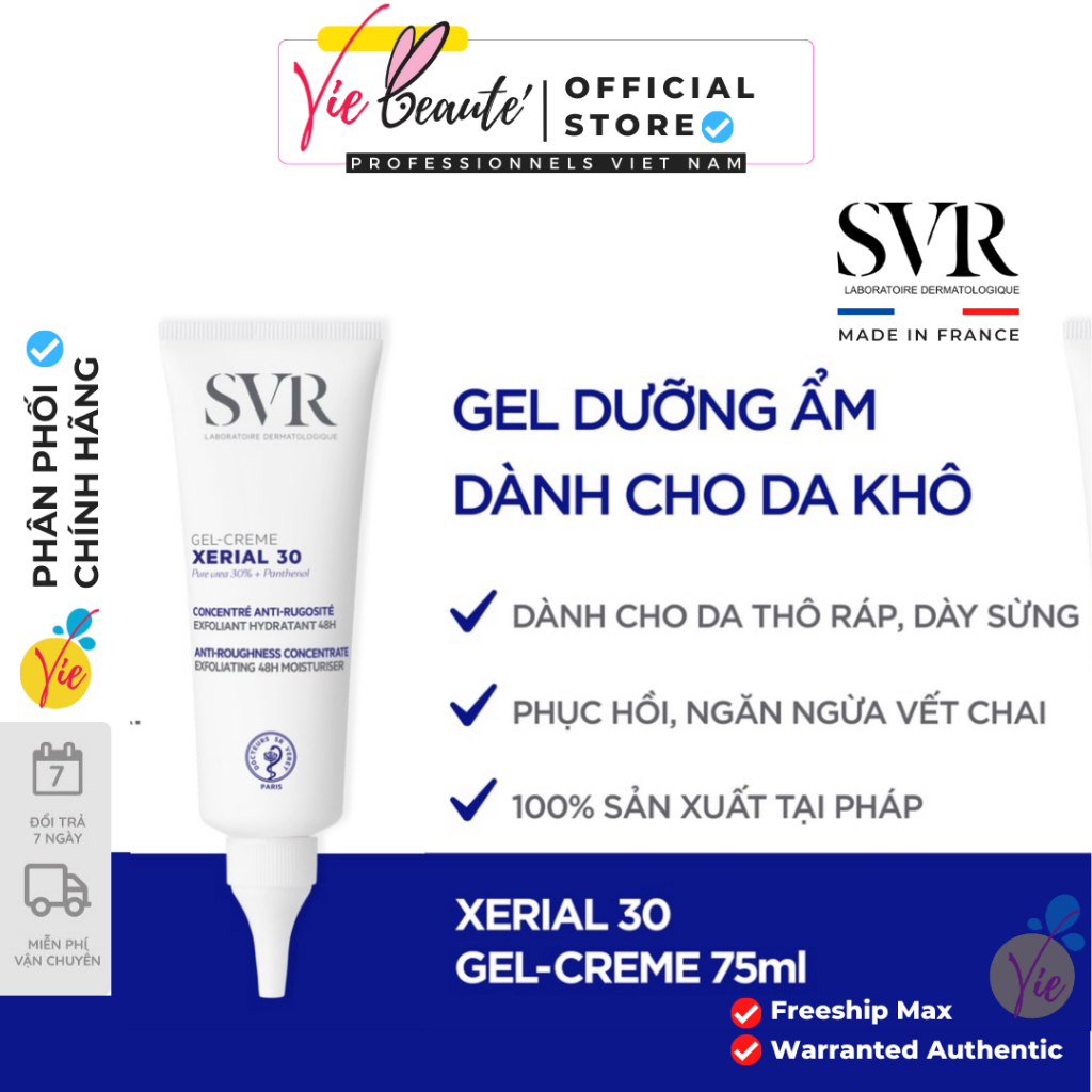 Svr Xerial 30 Gel Moisturizing Cream - Creme Moisturizing Cream 75ml ...