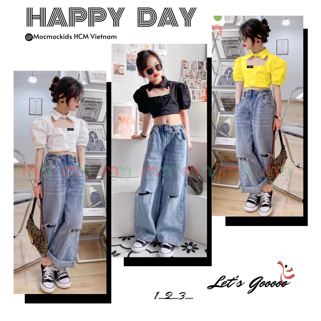 Korean girls' crop top shirt with puffed sleeves, high quality kate, cute personality shape for ...
