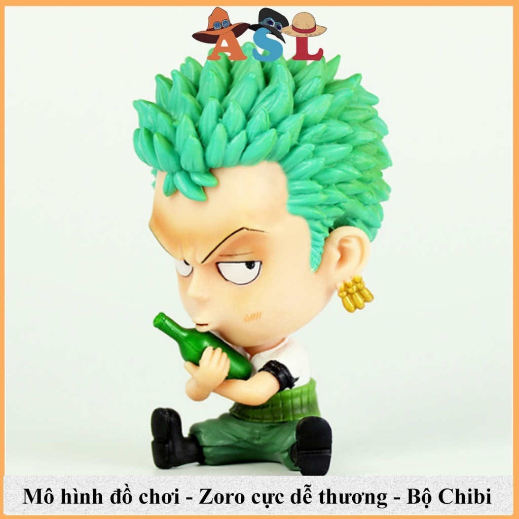 Very cute Zoro Chibi model - Chibi ASL Model Shop Set - One Piece Model ...
