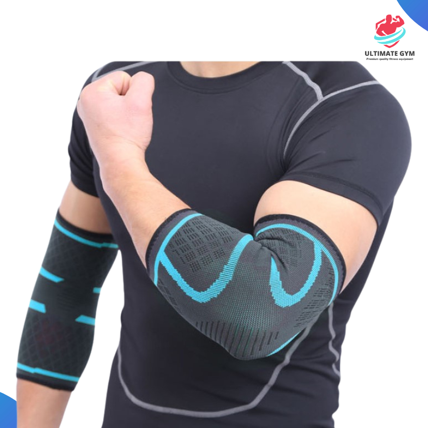 [2 Pieces] ULTIMATE GYM elbow and knee straps to protect elbows and ...