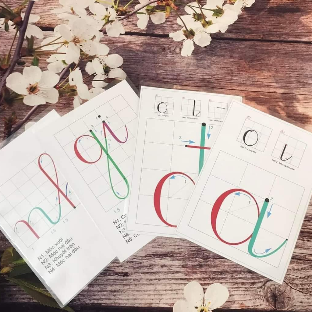 Card for teaching lowercase letters and digraphs in A4 size | Shopee ...