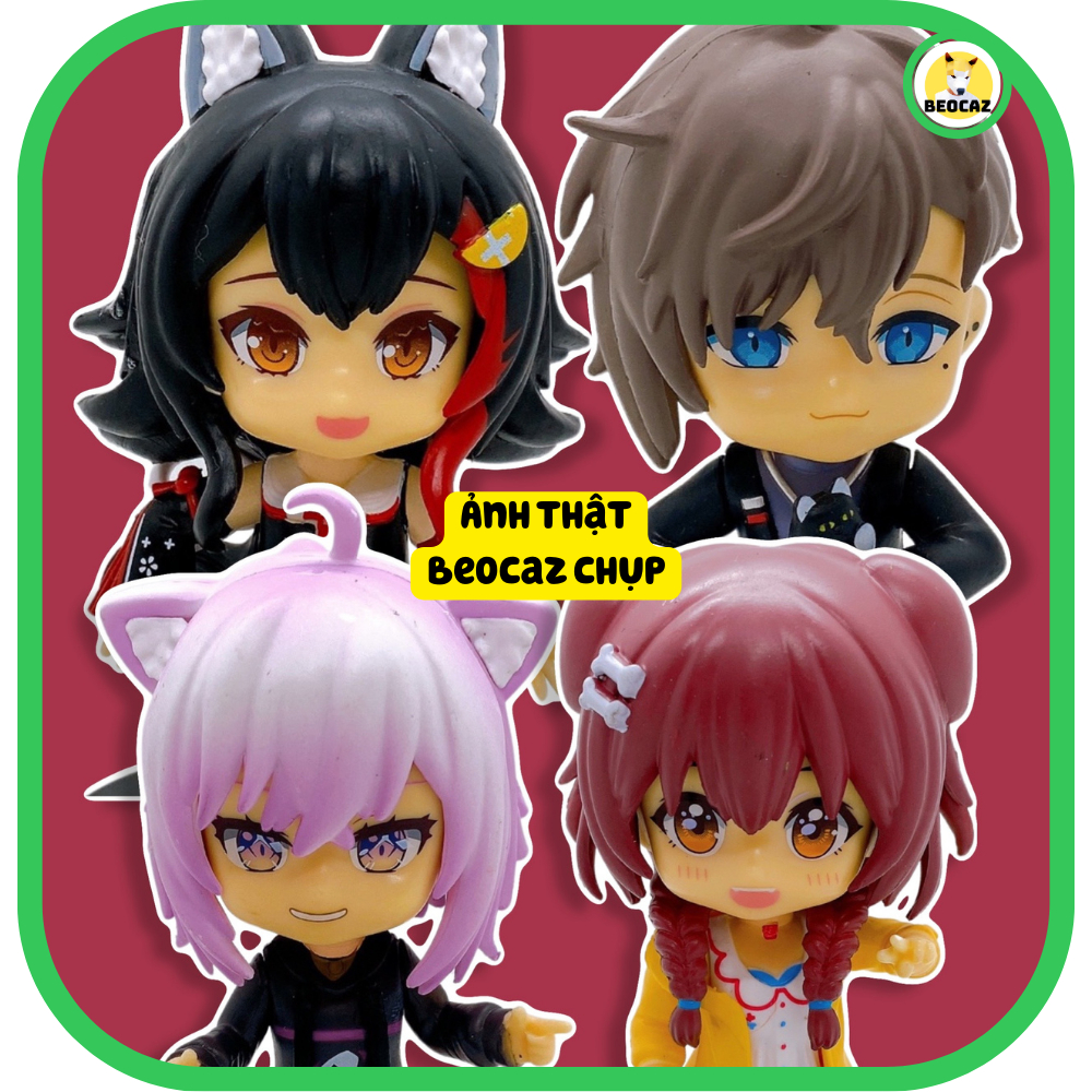 Hololive Ookami Mio Nekomata Okayu cute chibi idol Beocaz Inugami ...