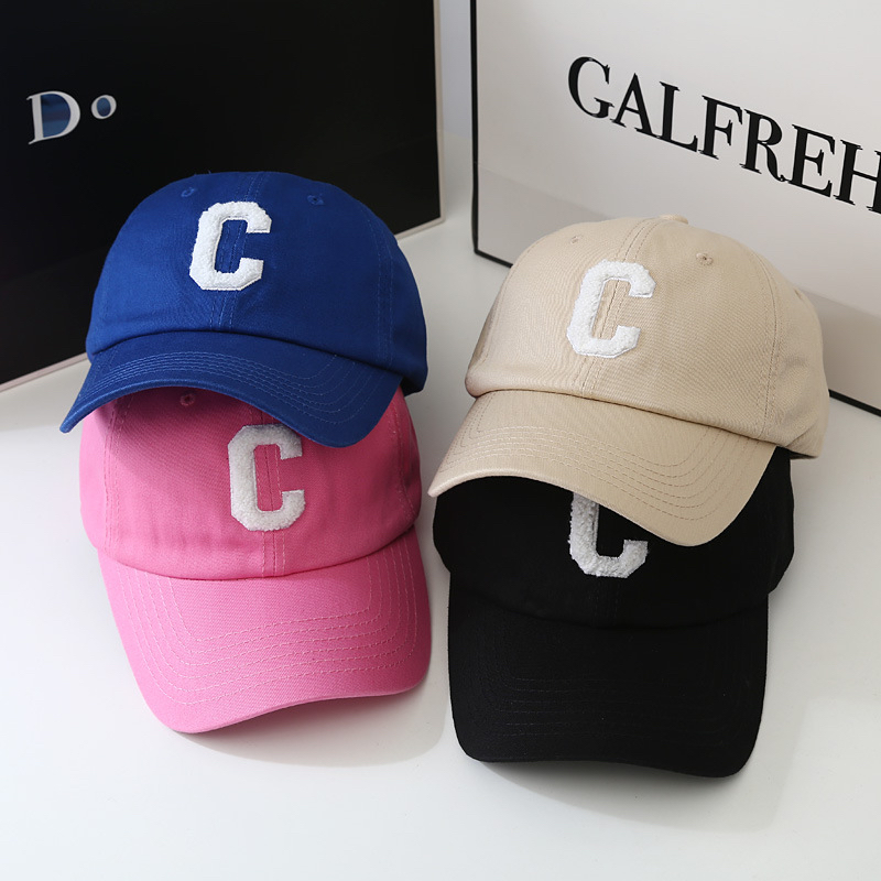 C-shaped Embroidered Baseball Cap - Korean Style C-shaped Baseball Cap ...
