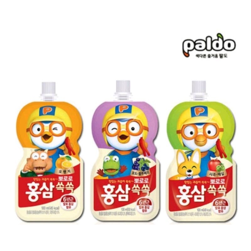 Pororo baby Korean red ginseng drink 100ml | Shopee Malaysia