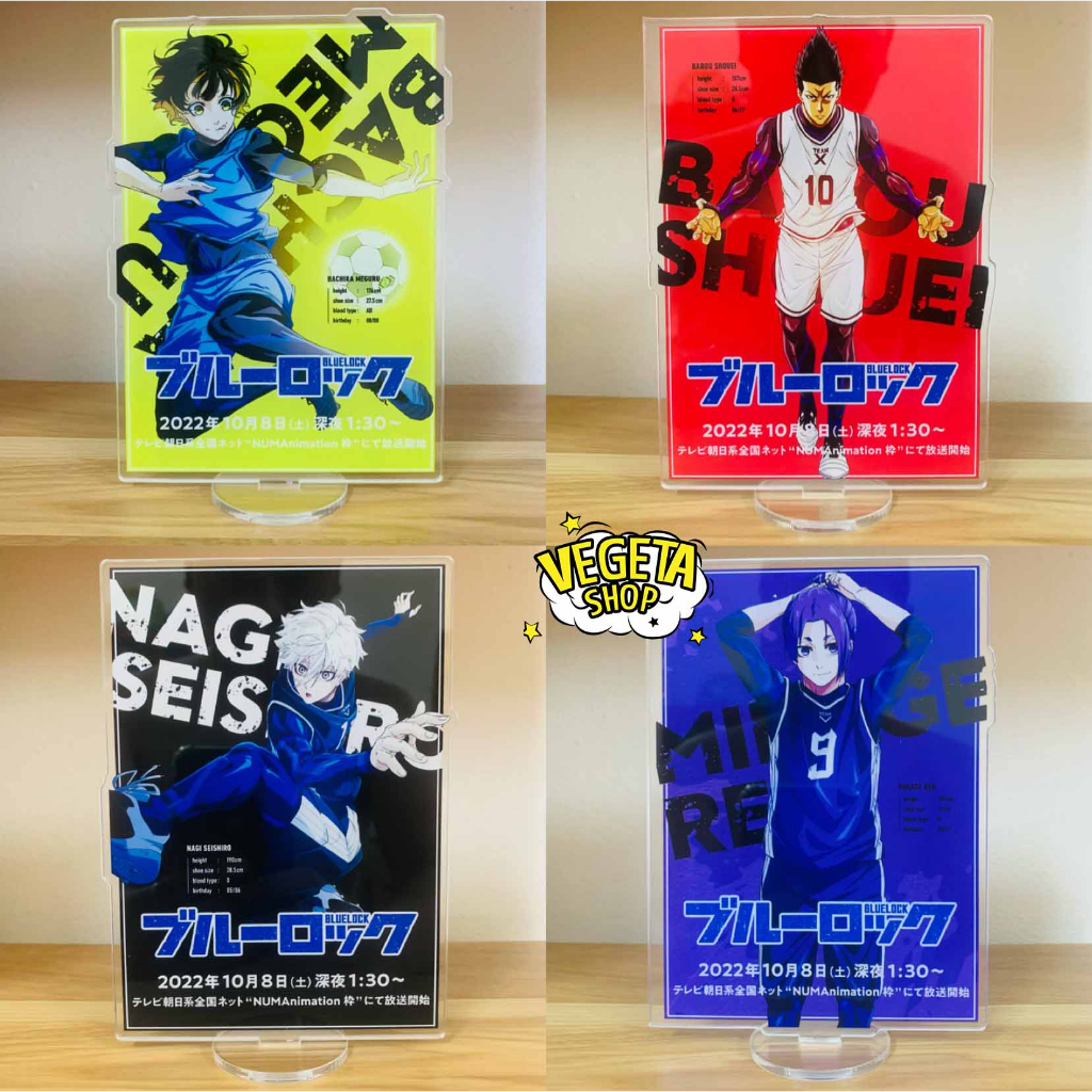 Double-sided Acrylic Mica Standee Statue Model - Blue Lock - Reo Isagi ...