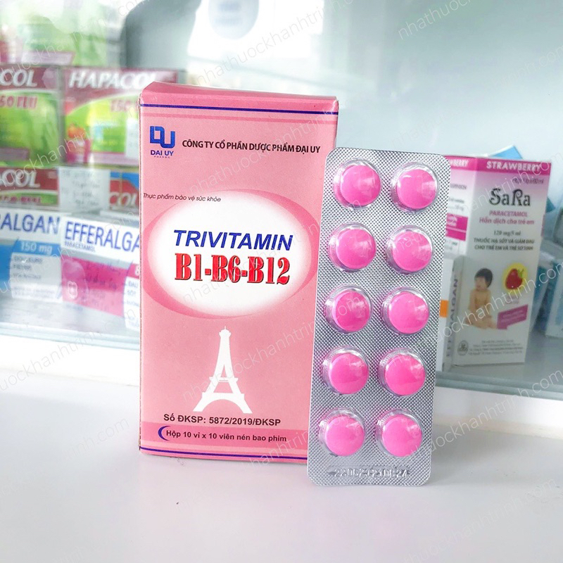 Trivitamin B1-B6-B12 pills (box of 100 pills) | Shopee Malaysia