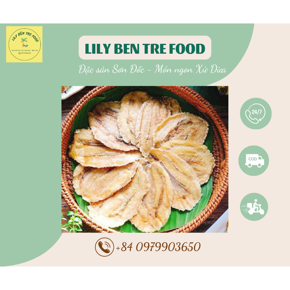 Ben TRE DRIED PRESSED BANANAS - LILY BEN TRE FOOD - 500g | Shopee Malaysia
