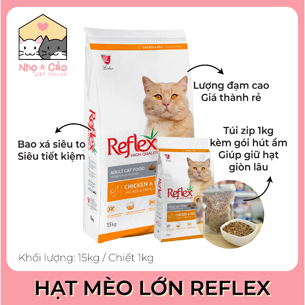 Reflex Adult Cat Food Chicken & Rice | Shopee Malaysia