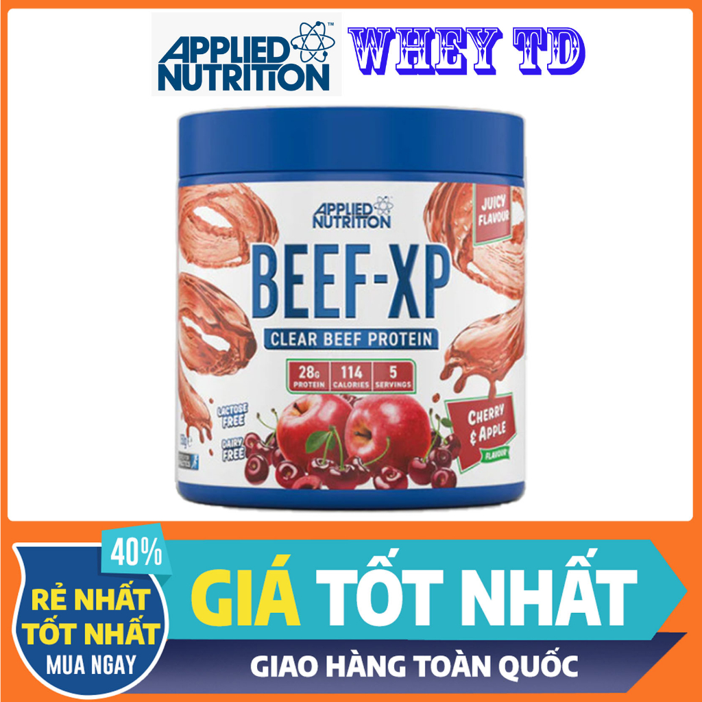 Beef XP Protein Beef Whey Cherry flavor & Apple 150gr 5 servings of ...