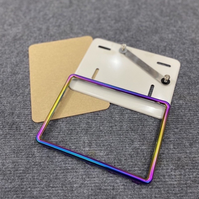 7-color stainless steel and titanium license plate set for all types of ...