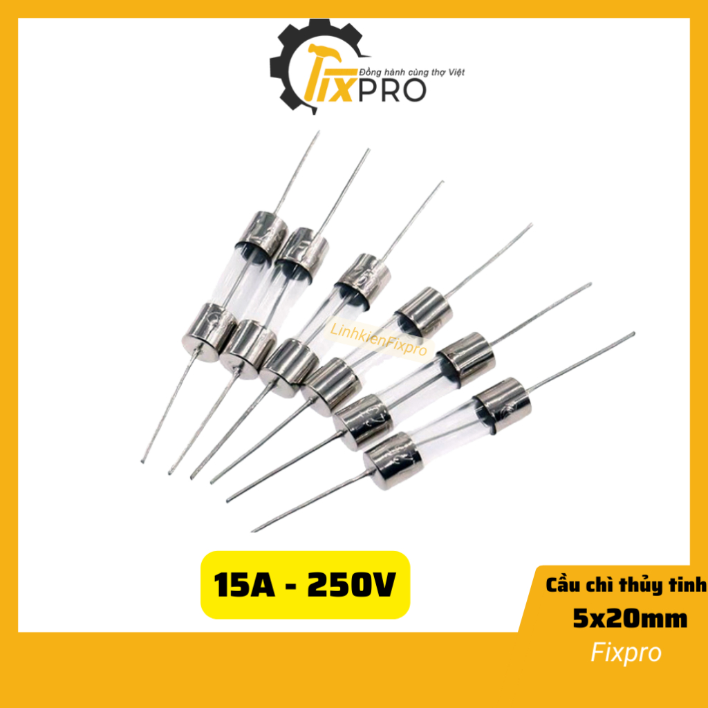 Glass fuse 15A 250V 5x20mm pin solder | Shopee Malaysia